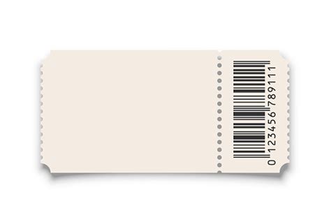 극장 영화 티켓 현실적인 벡터 템플릿입니다 쿠폰 할인 바우처 모형 영화 추첨 바코드와 텍스트 공간이 있는 카니발 빈 티켓 콘서트 이벤트 축제 용지 인정 레이아웃 3차원