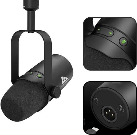 Audio Array AM C Premium USB XLR Dynamic Podcast Microphone Volume