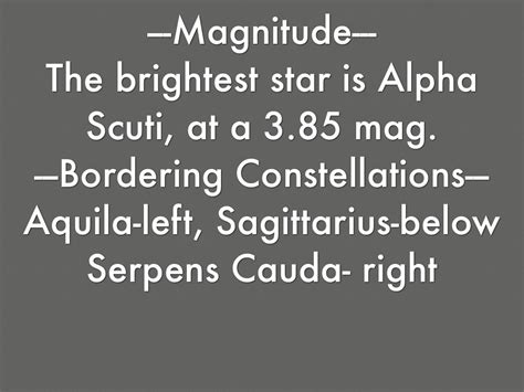 Scutum Constellation By Chase Austin