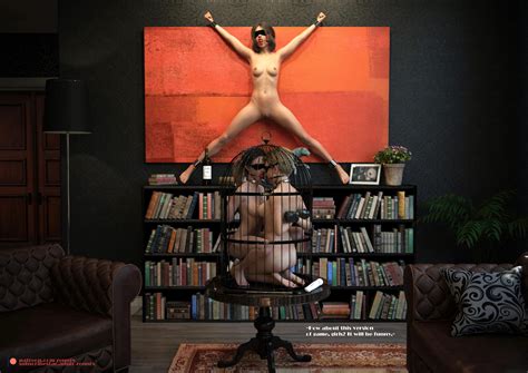 Rule 34 3d Bondage Bondage Cage Collar Electricity Needle Nude