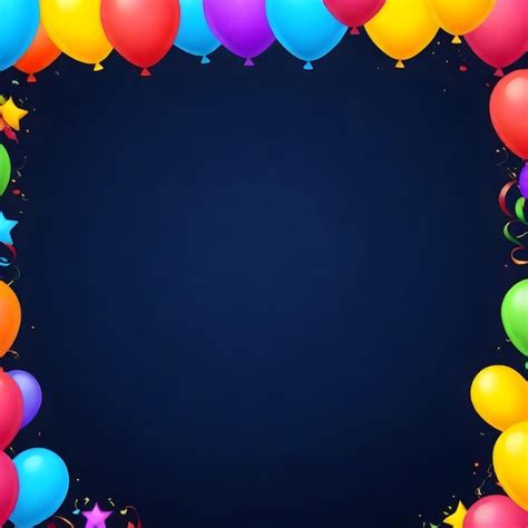 рамка приглашения на вечеринку дня рождения вертикальный фон пустое место для копирования текста