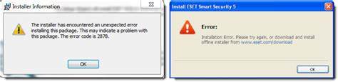 installer error