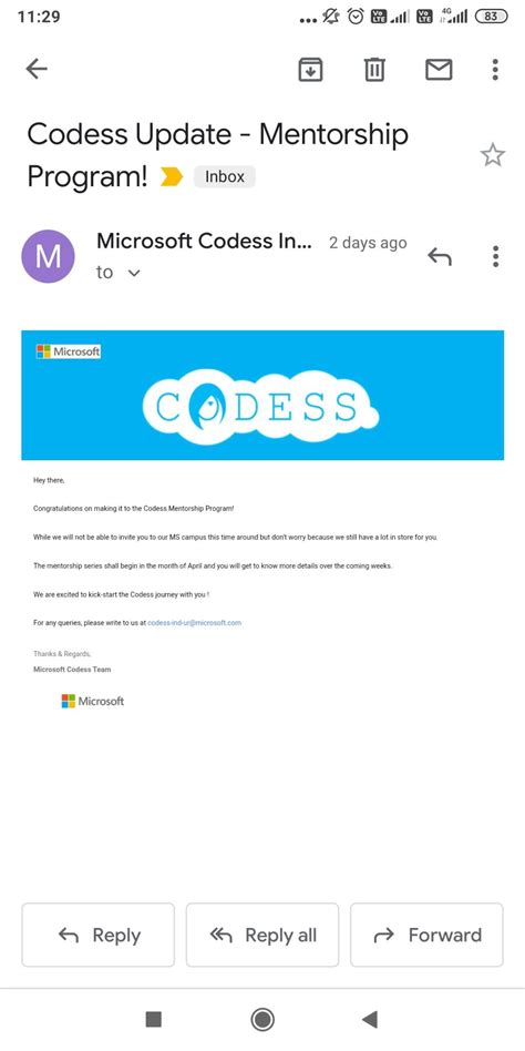 Microsoft Microsoft Codess Excited Mansi Aggarwal
