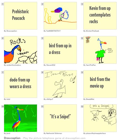 Prehistoric Peacock Drawception