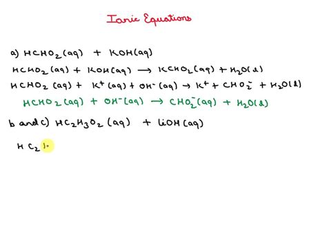 solved part d enter the balanced net ionic equation for the acid base