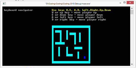 User Controls How To Make Movable Character In Maze With C Stack