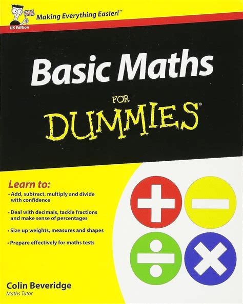 Basic Maths For Dummies Uk Edition Beveridge Colin 9781119974529