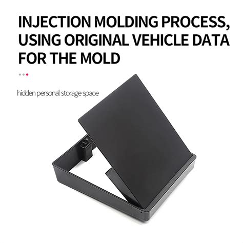 2023 테슬라 모델 3 Y용 센터 콘솔 숨겨진 보관 비밀 개인 돈 상자 팔걸이 정리 액세 티몬