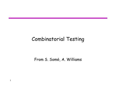 Ppt Combinatorial Testing Techniques For Equivalence Class Testing Powerpoint Presentation