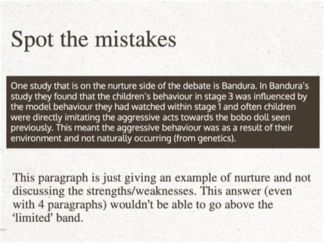 Unit 2 Sec B Discuss Question Guidance Ocr Psychology Teaching Resources