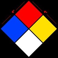 Blank Nfpa Diamond Labels Signs Magnets Nfpa 704 60 Off