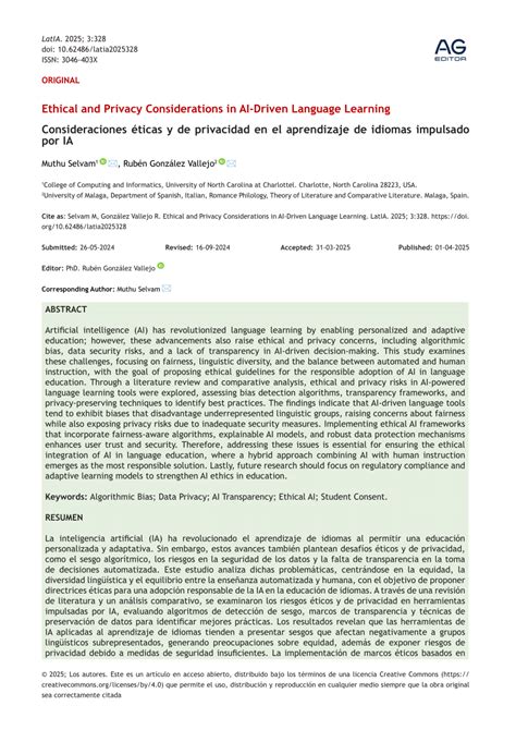 Pdf Ethical And Privacy Considerations In Ai Driven Language Learning