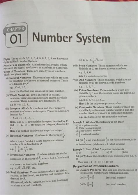 Chapter01number Svstemdigits The Symbols 0123456789 Are Known