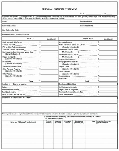 Interim Financial Statement Template Shooters Journal