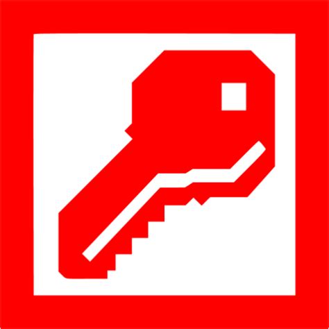 Red Access Icon Free Red Office Icons