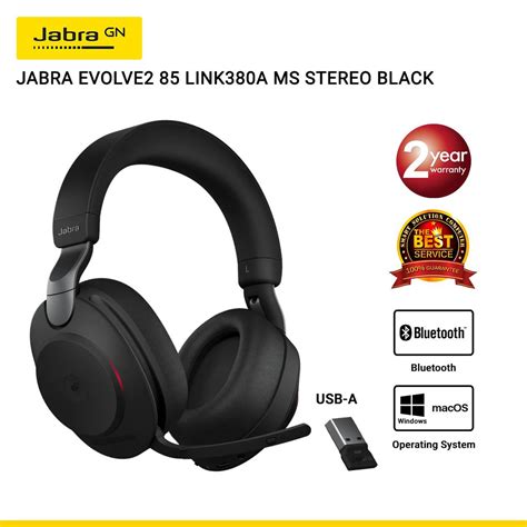 Jabra Evolve Link A Ms Stereo Black Jba Shopee Thailand