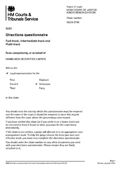 2425 Dis Ws08 Ce02 Preparatory Task Exemplar N181 Directions Questionnaire Fast Track Studocu