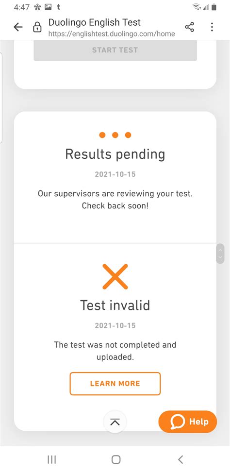 Is My English Test Invalid I Got The Results Pending Notification After The Invalid One R