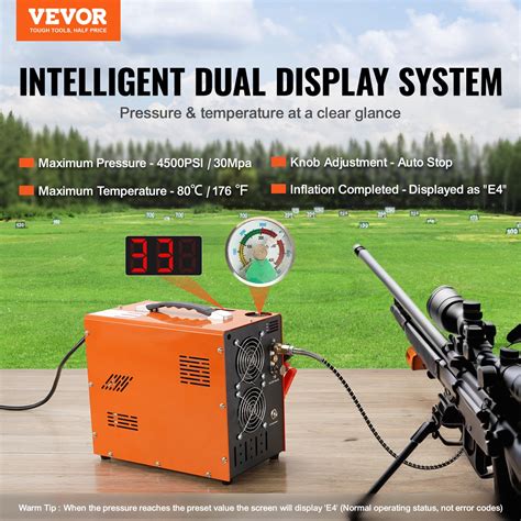 Vevor Pcp Air Compressor 4500psi 30mpa Portable Pcp Airgun Compressor