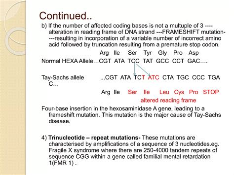 Mutation With Transmission Pattern Of Single Gene Disorder Pptx