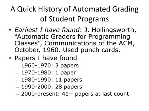 Ppt Tutorial Automated Grading Of Student Programming Assignments