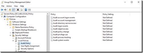 Windows Server Audit Policy Best Practice Sysops