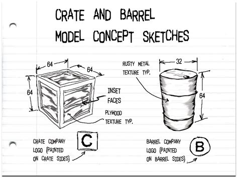 File Concept Sketch Crate Barrel Model Png Valve Developer Community