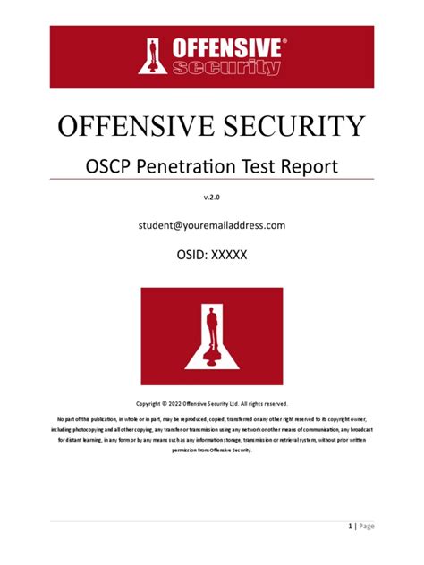 Oscp Exam Report Pdf