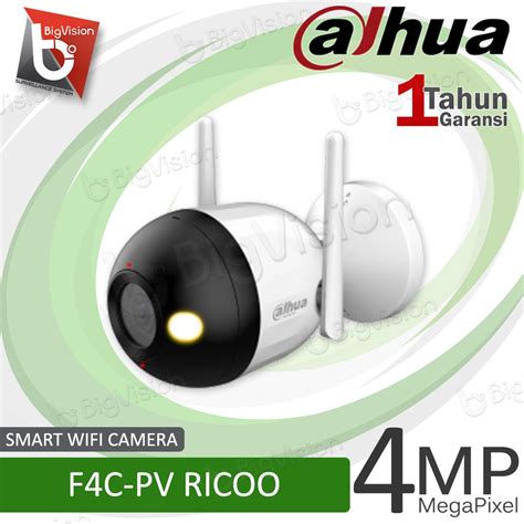Jual Dahua Ipc F4c Pv Ricoo 4mp Cctv Wifi Camera Ip Kamera Outdoor Wireless Shopee Indonesia