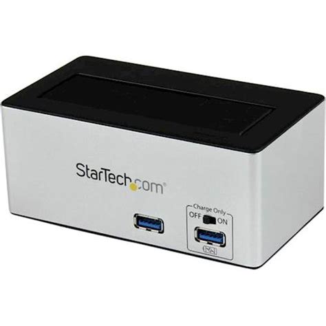 Best Buy Startech Com Usb Hard Drive Docking Station With Fast Charge Usb Hub Black Sdocku Hb