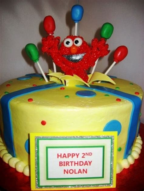 Silly Elmo Happy 2nd Birthday Raspberry Mousse 2nd Birthday