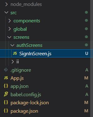 Javascript Unable To Resolve Src Screens AuthScreens SignInScreen