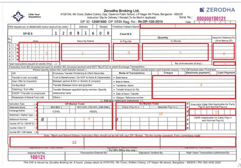 How To Fill DIS Form For Transferring Shares From Zerodha CDSL To HDFC NSDL Zerodha