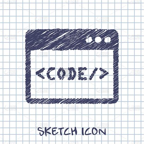 矢量草图图标的代码窗口