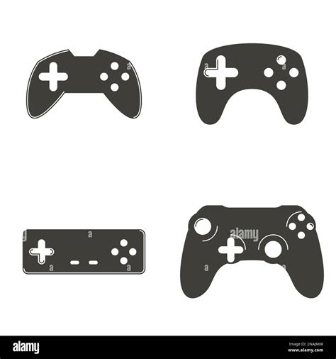 Set Of Objects On The Theme Of Joystick Stock Vector Image And Art Alamy