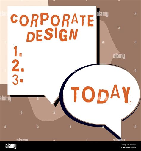 Text Caption Presenting Corporate Design Word Written On Central Location For Planning And