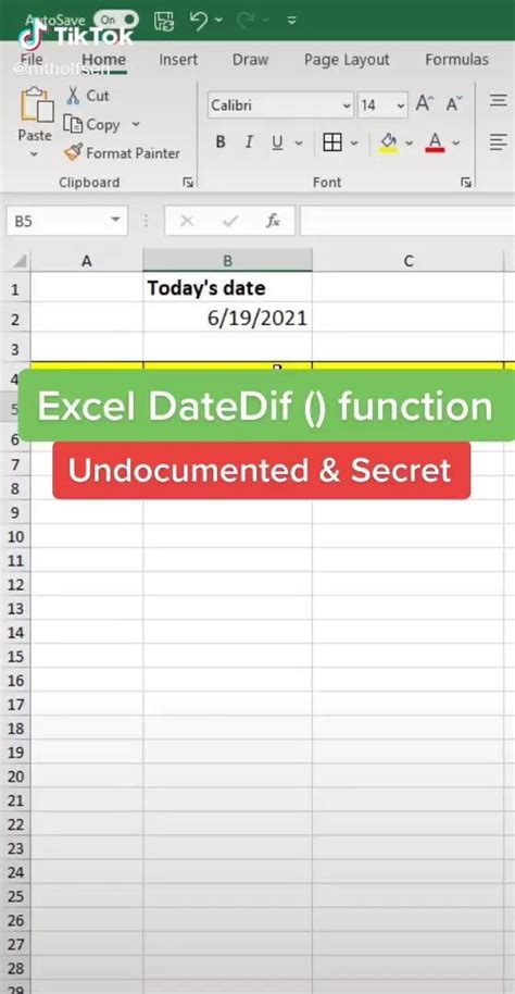 The Top Secret Datedif Function In Excel Artofit