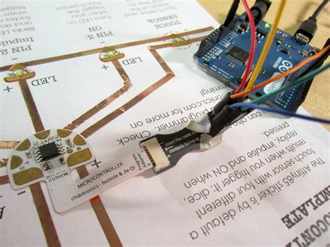 Programming The Microcontroller Sticker Chibitronics