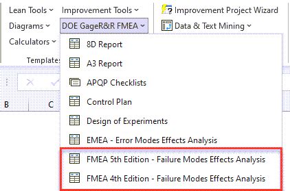 Fmea Excel Template