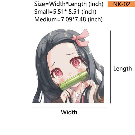 Nezuko Kamado Reflective Decal Sticker For Decoration Cover Scratches Demon Slayer Iscosplay Com