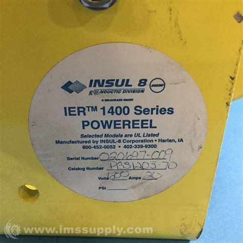 Conductix Wampfler Ier 1400 Insul 8 1400 Series Powerreel Spring Ims