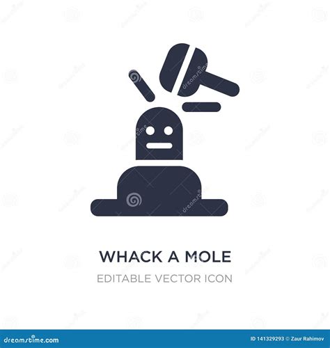 whack a mole icon on white background simple element illustration from