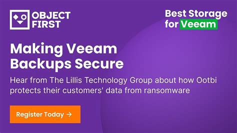 Making Veeam Backups Secure Webinar On April 25th Object First Spiceworks Community