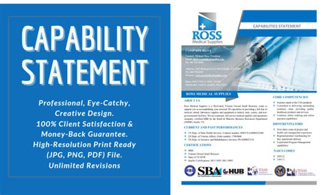 Write And Design Your Government Contract Capability Statement By Maitlo Hussain1 Fiverr