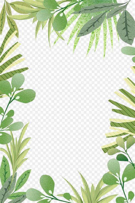 열대 식물 일러스트 테두리 여름 열렬한 식물 Png 일러스트 및 Psd 이미지 무료 다운로드 Pngtree