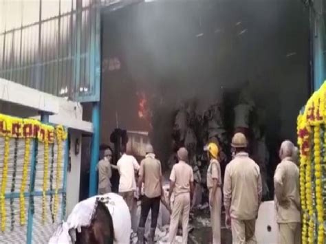 Ghaziabad Fire Breaks Out At Paper Factory In Sahibabad Industrial Area