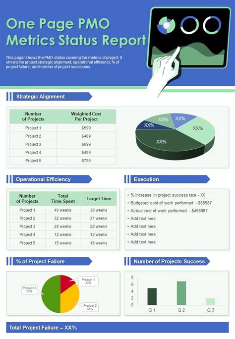 One Page Project Presentation Slide Team