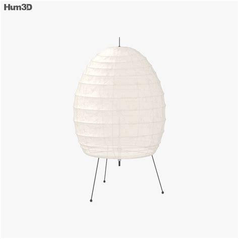 Isamu Noguchi Akari 1n Lanterns Lamp 3d Model Download Lamp On
