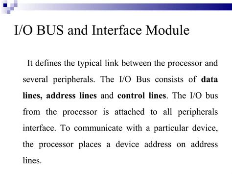 Input Output Organization PPT