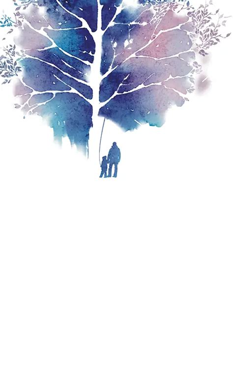 梦幻简约大树下父子节日亲情背景素材背景图片素材下载 图片编号qgexwexr 免抠素材网